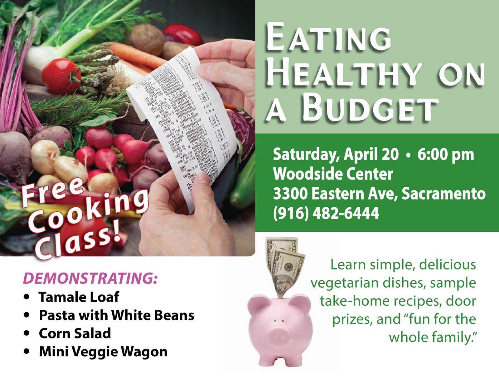 Healthy On A Budget Free Cooking Class Woodside SDA Church Healthy On A Budget Free Cooking Class Woodside SDA Church
